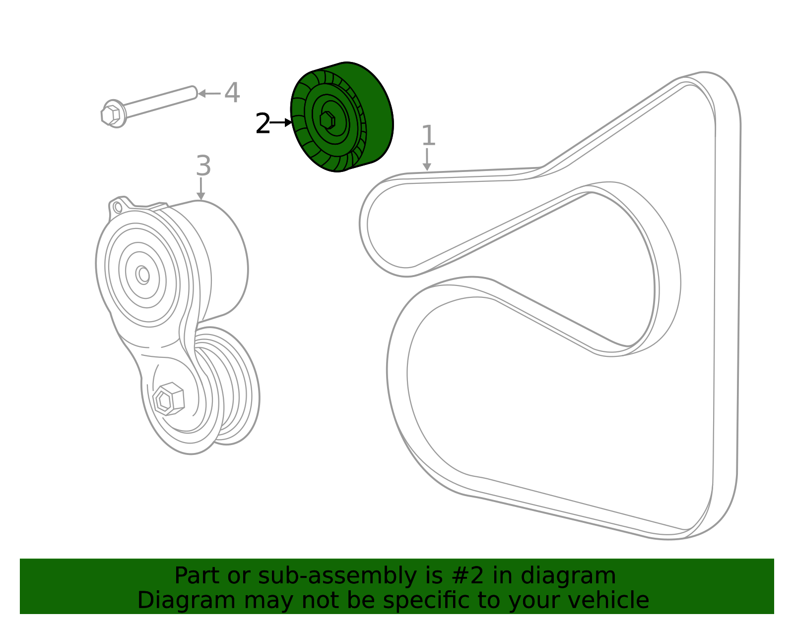 2020-2024 Ford Escape Motorcraft™ Serpentine Idler Pulley YS-399 ...