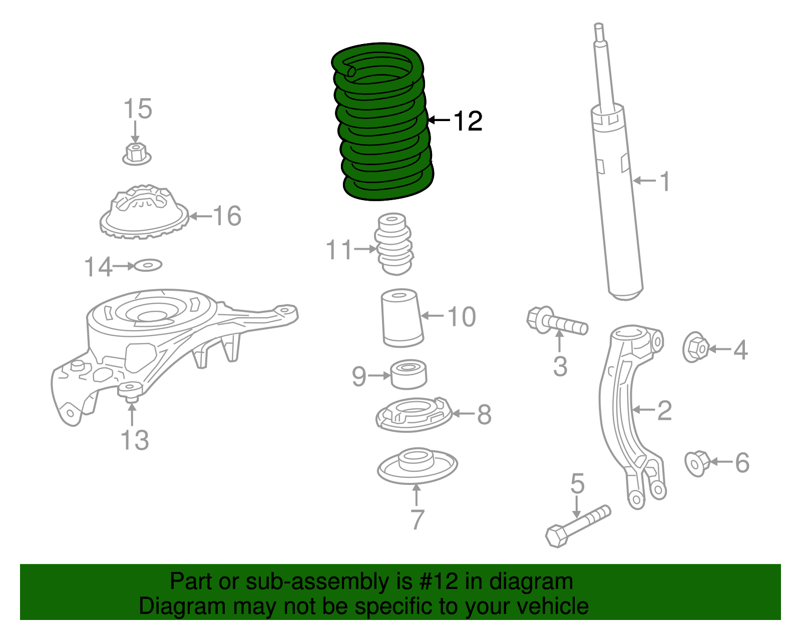 8K0-411-105-EE - Coil Spring 2008-2018 Audi | Audi OEM Parts Guy