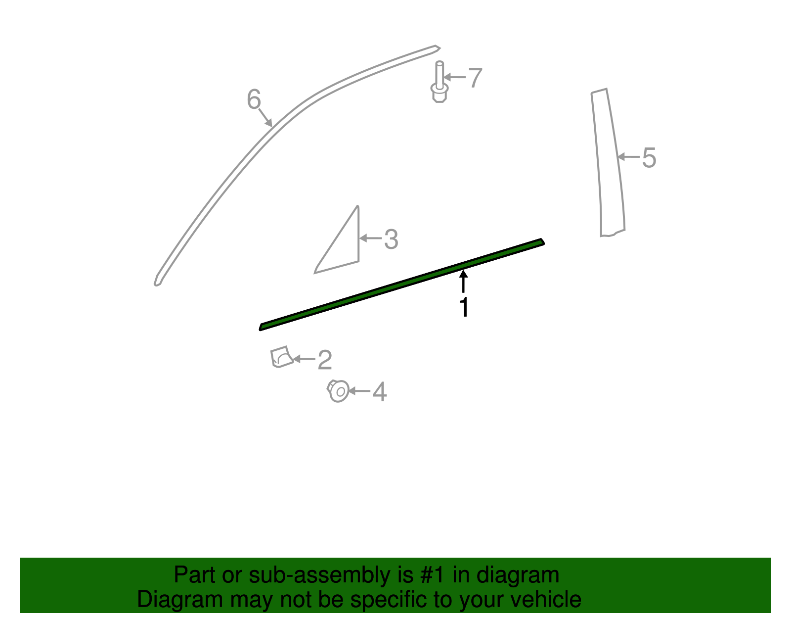 75720-53050 - Belt Molding For 2021-2025 Lexus | Lexus OE Parts