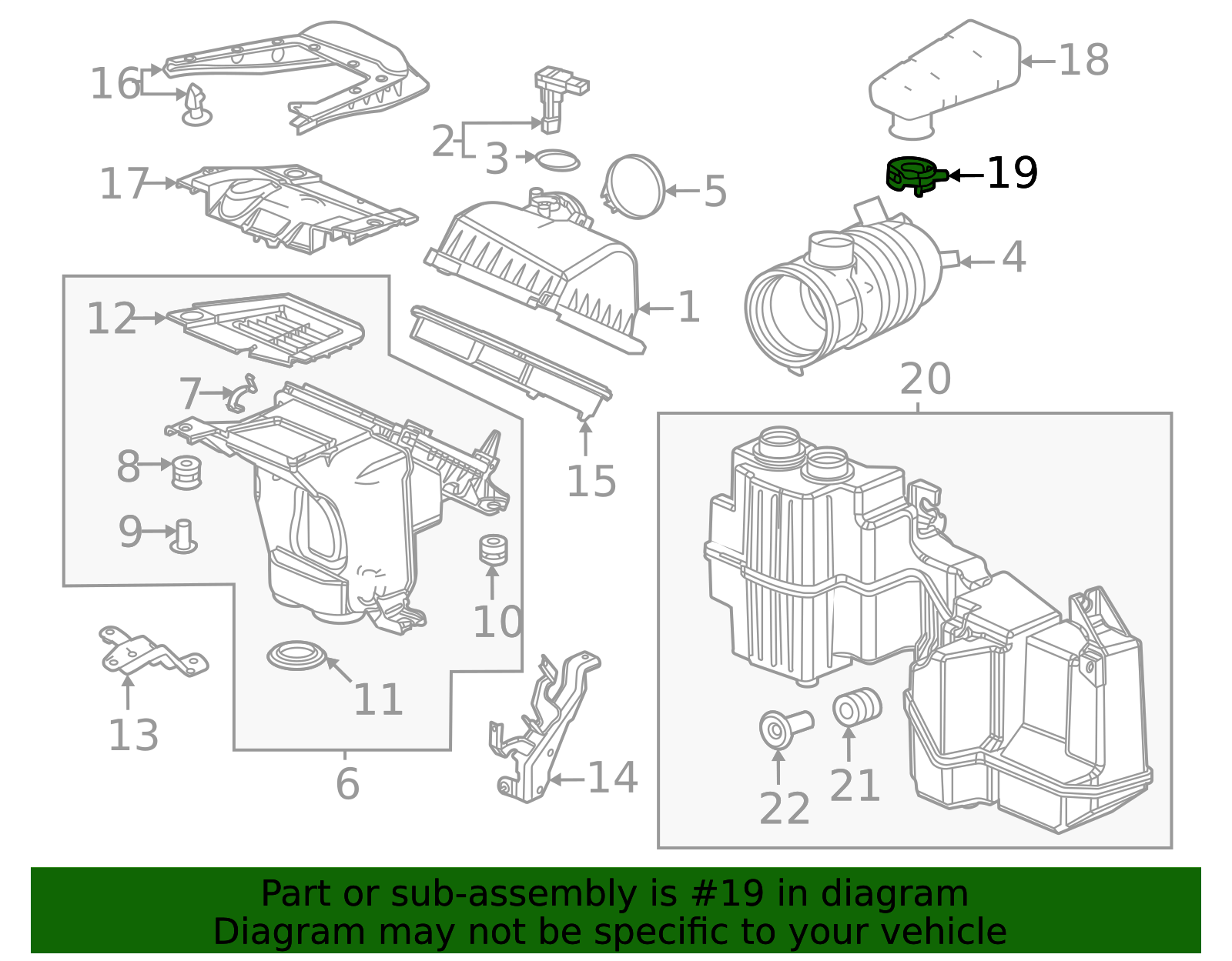 17652-S9A-A02 - Engine Air Intake Resonator Clamp Honda Parts Online
