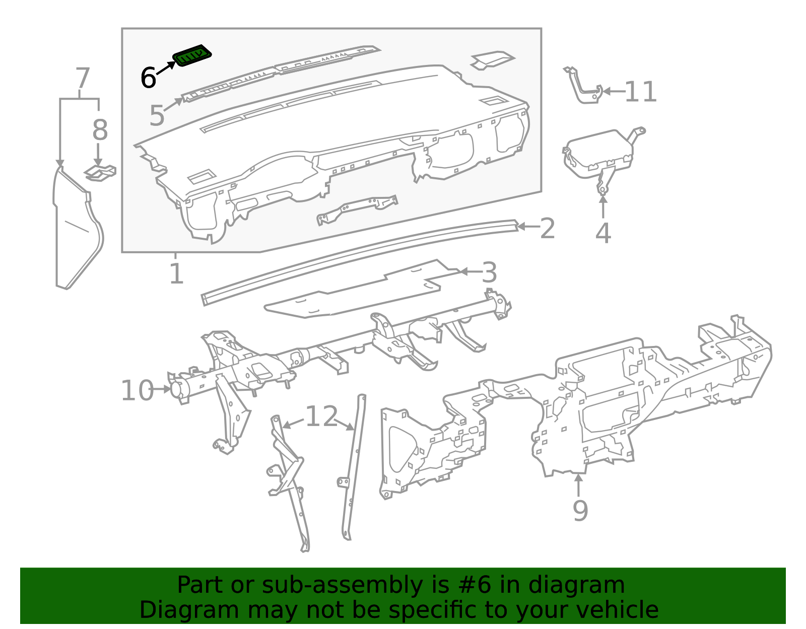 2014-2019 Toyota Corolla Defroster Nozzle 55962-02110-C0 | MotorMotor