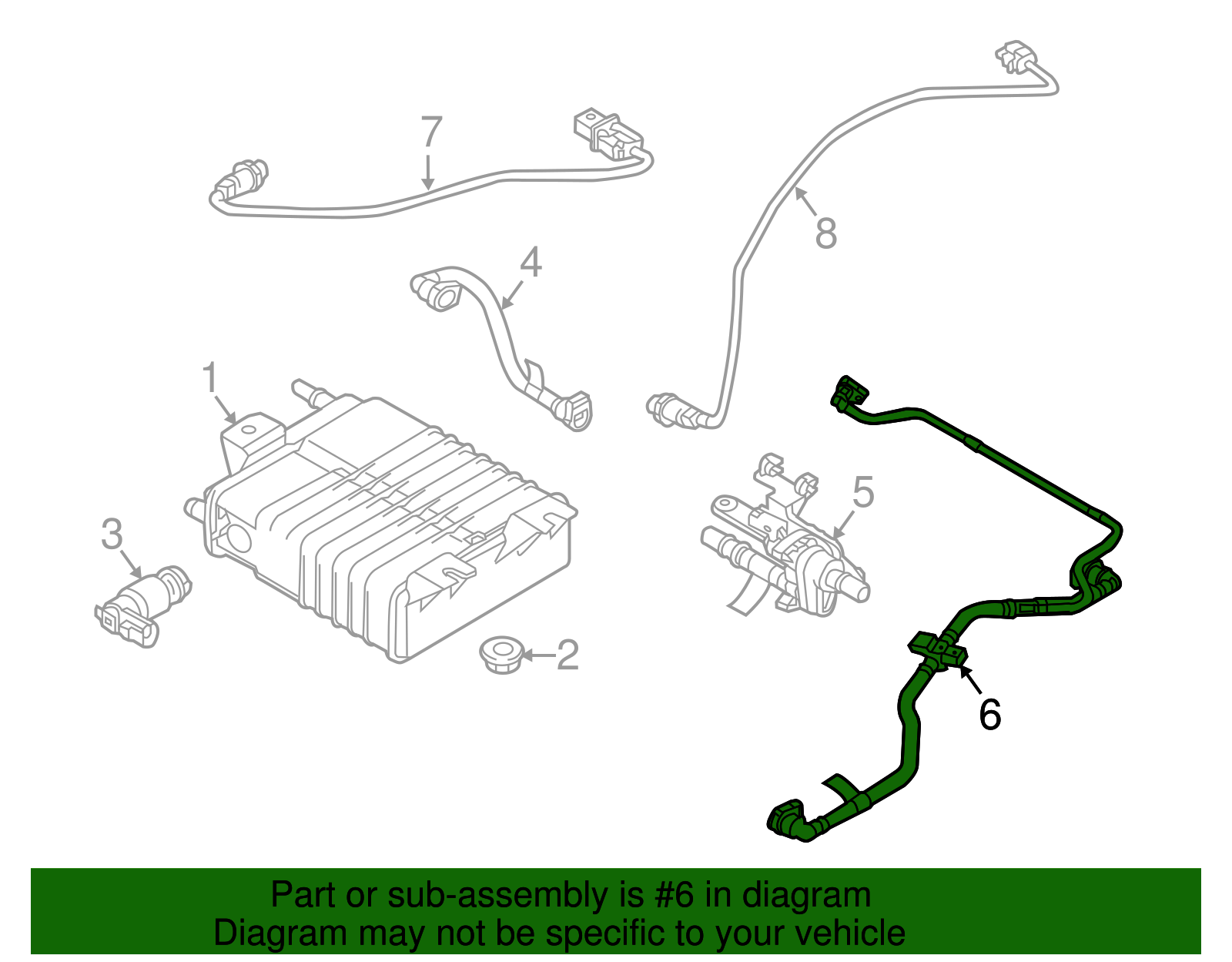 2015-2018 Ford Focus | Tank Pressure Sensor | F1FZ-9C047-F | Walls ...