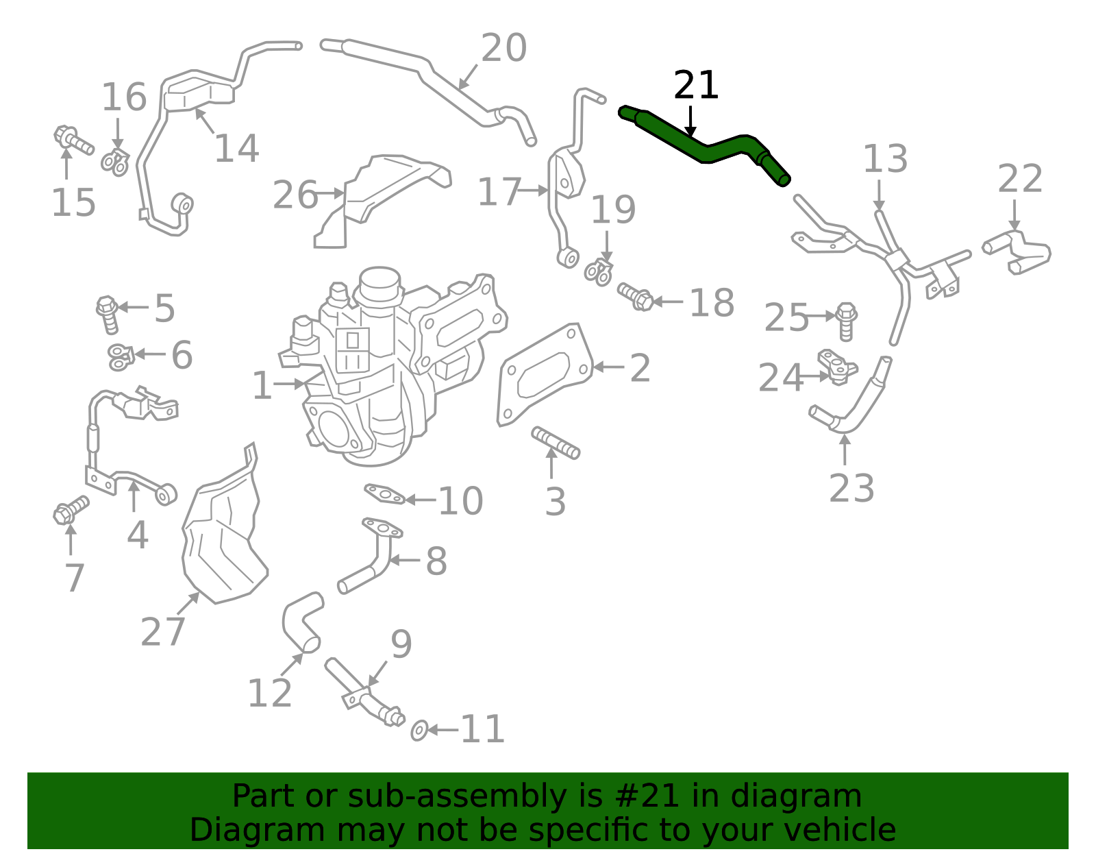 14055-5NA1F - Water Hose 2019-2020 Infiniti QX50 | Infiniti of Orland Park