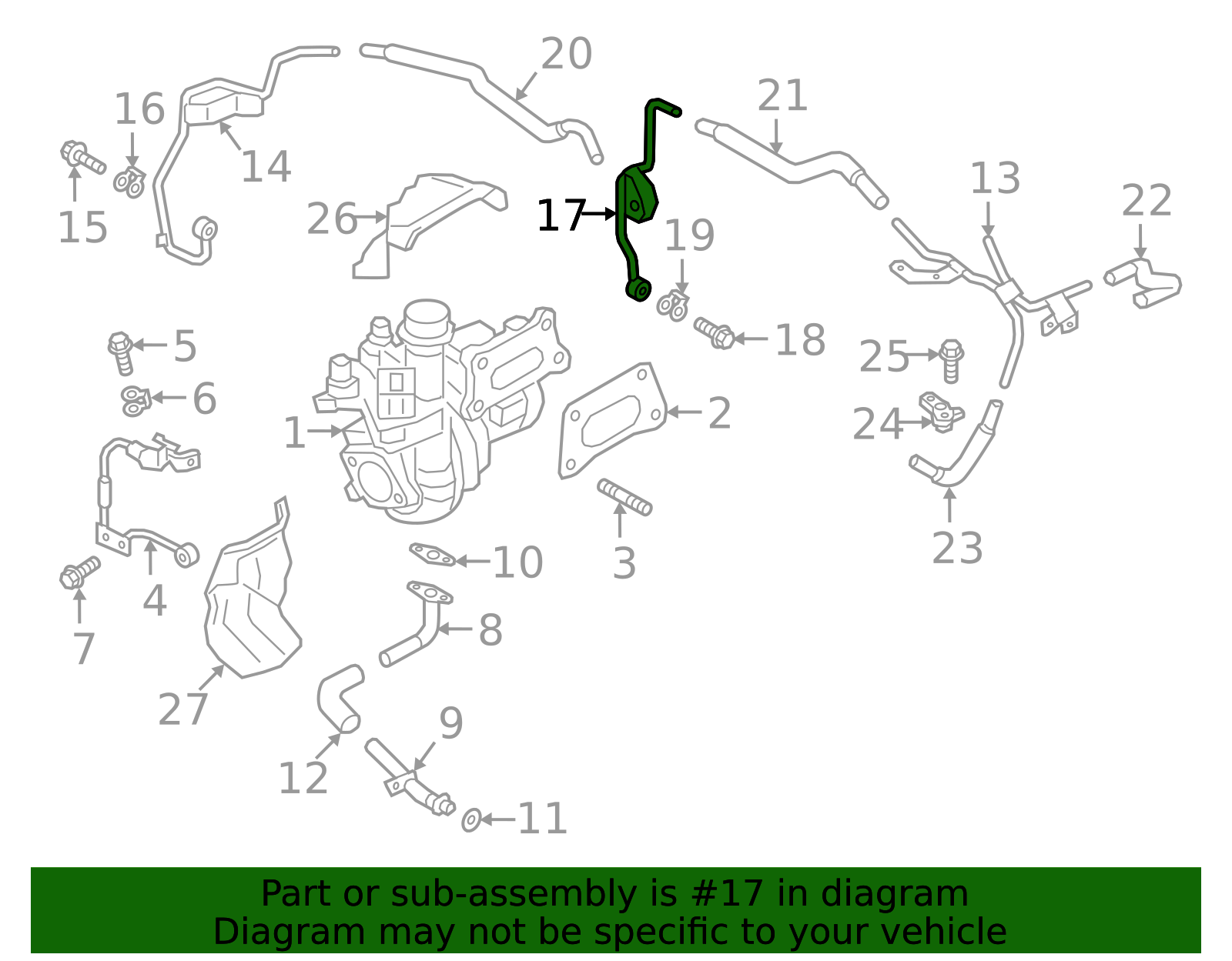 14498-5NA1A - High-Quality Turbocharger Coolant Line for 2019-2020 ...