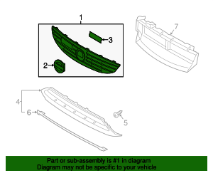 31333835 - Grille Assembly - 2014-2018 Volvo | Volvo OEM Parts Direct