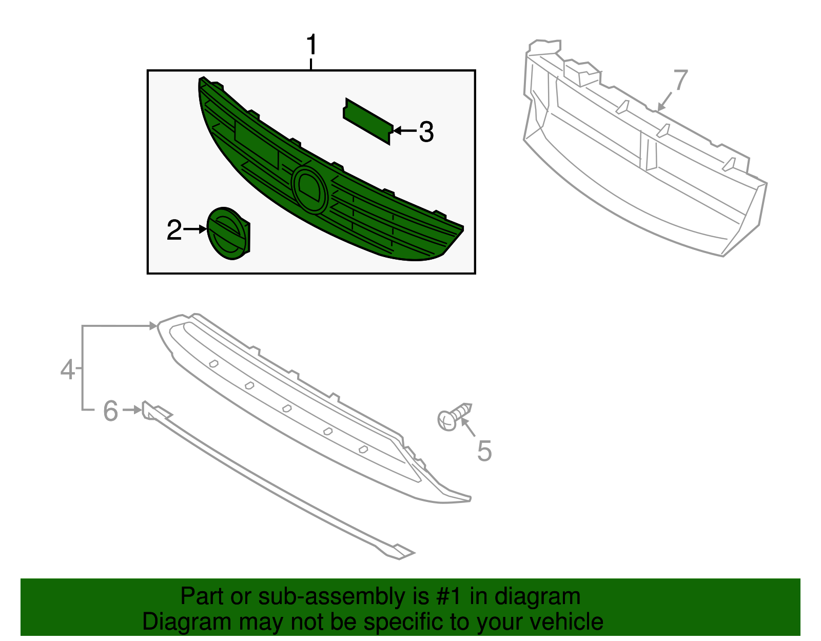 31364102 - Grille Assembly - 2016-2018 Volvo S60 | Volvo OEM Parts Direct