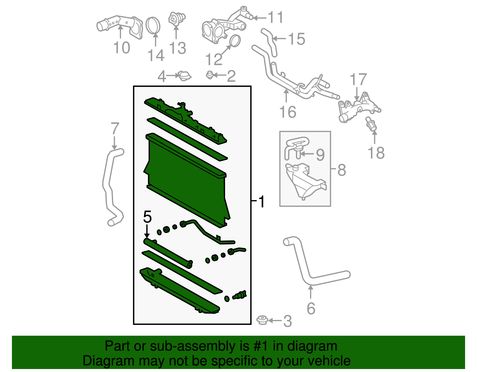 16041-31540 - Radiator Assembly - 2008-2010 Toyota Highlander | Nucar ...