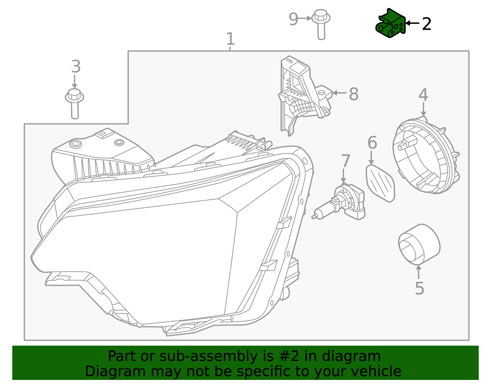 92173-M6000 - Headlamp Assembly Retainer Clip Kia.Parts Store