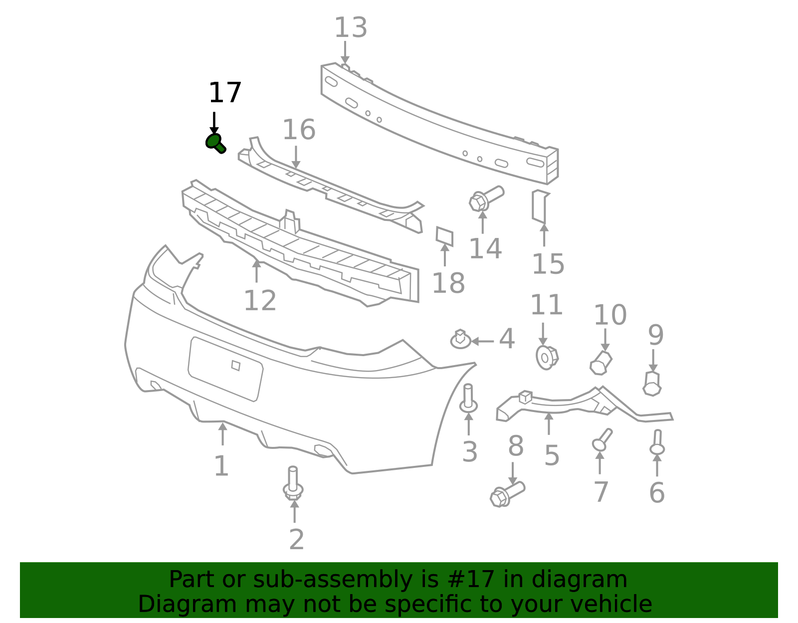 2005-2013 GM Hood Latch Bolt 11569827 | OEM GM Parts