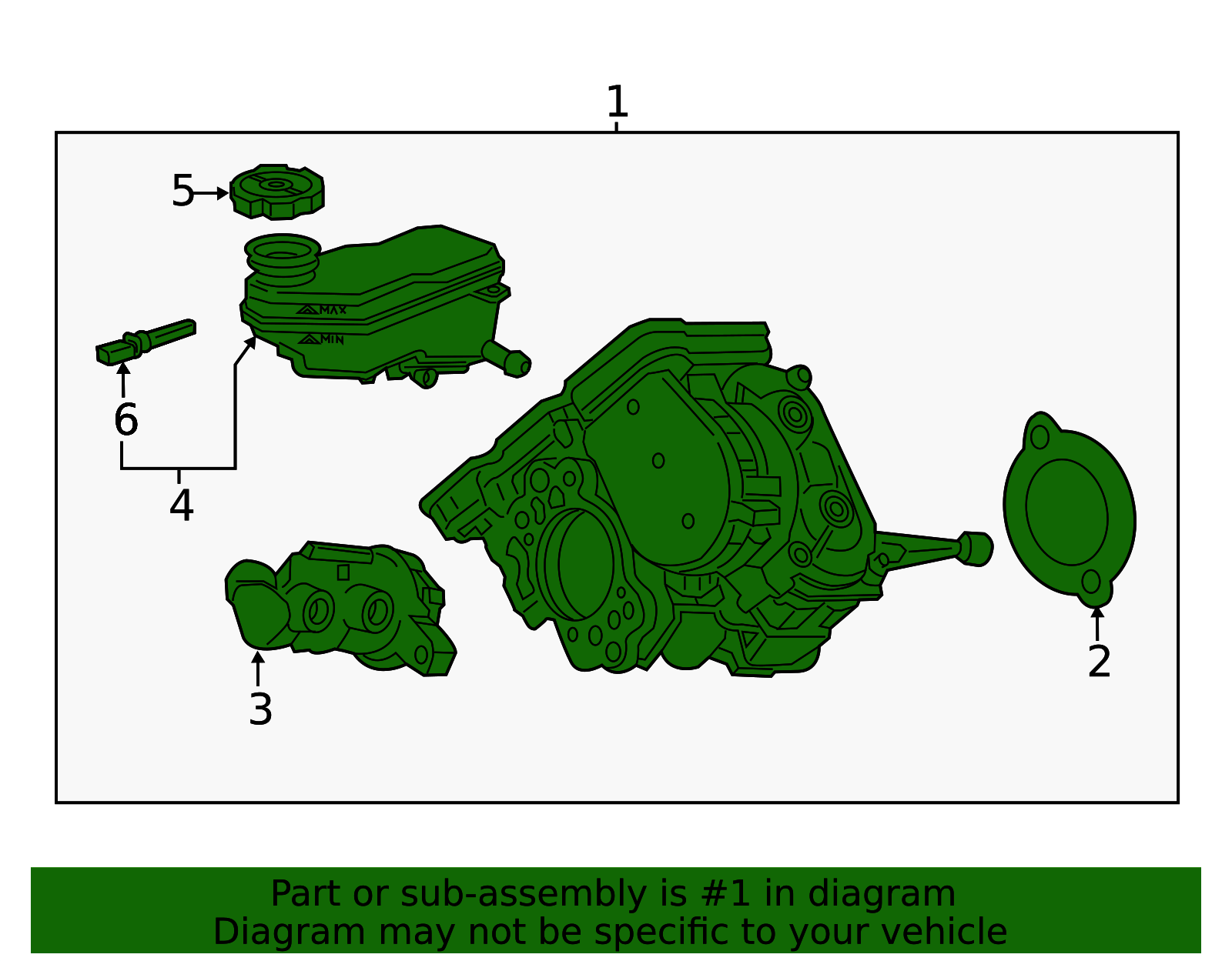 2019-2023 Chevrolet Brake Master Cylinder with Power Brake Booster and ...