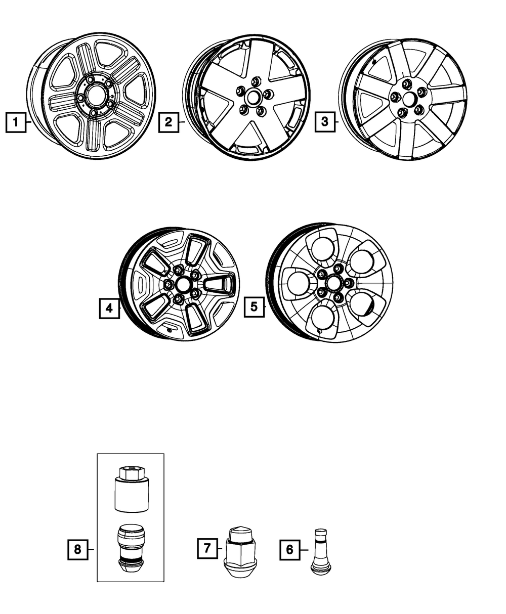 1XA51PAKAA - Wheel, Alloy 2013-2015 Jeep Wrangler | Mopar Wholesale Store