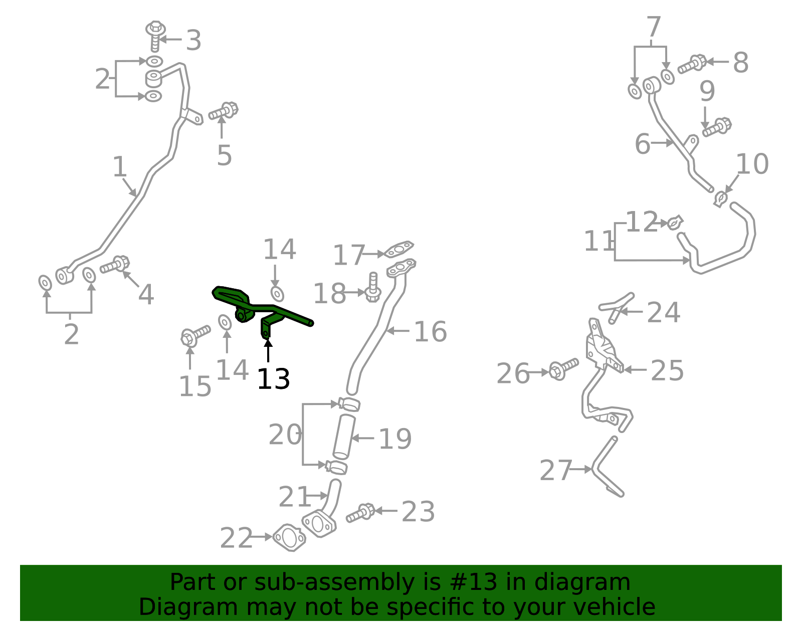 PY8V-13-540 - Turbocharger Coolant Line - 2018-2025 Mazda | Mazda Swag