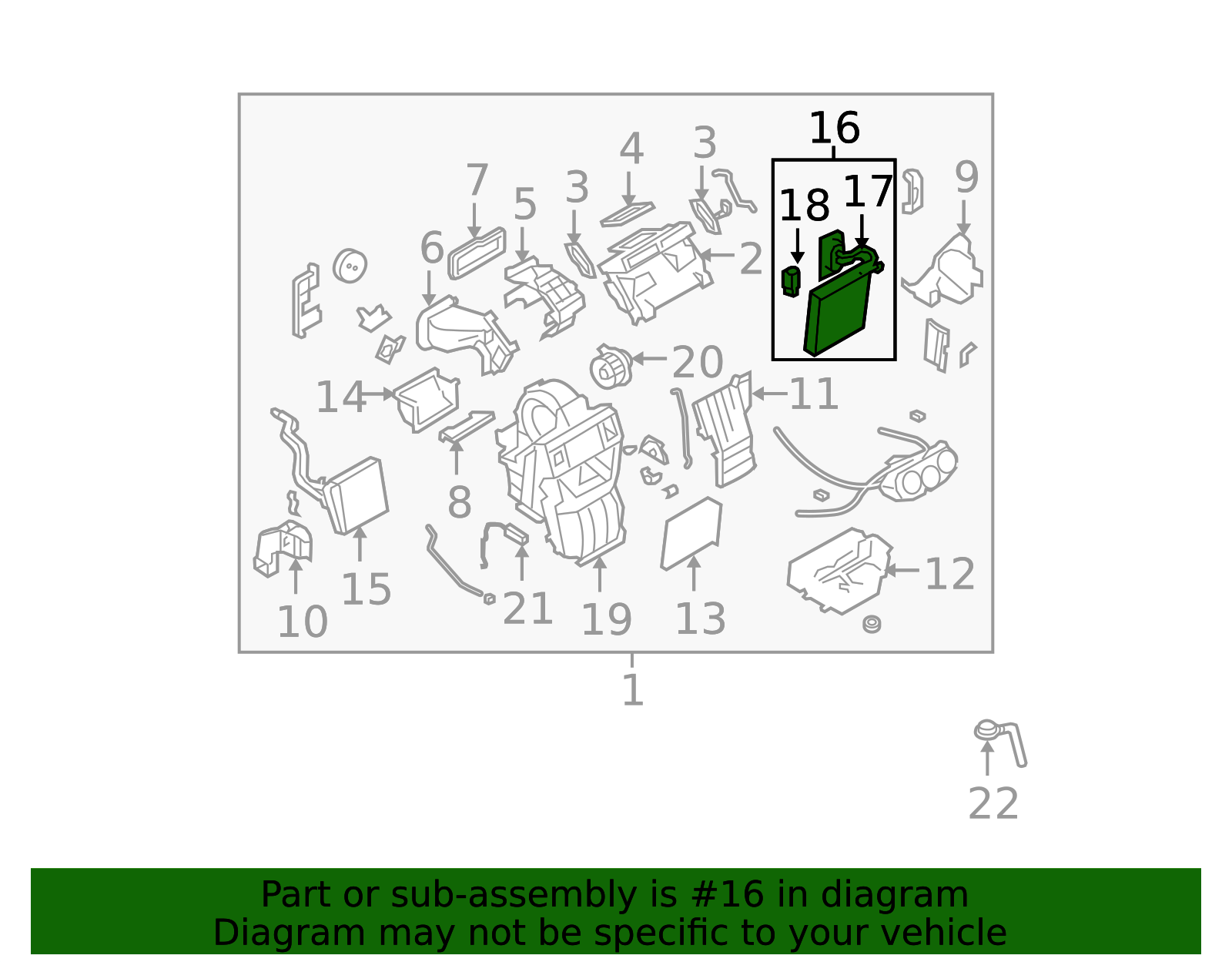 27280-ZN90A - High-Quality A/C Evaporator Core Case for AutoNation Parts