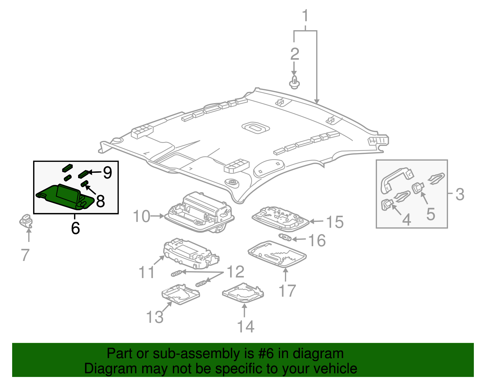 83280-TA0-A91ZB - 2008-2010 Honda Accord - Sun-Visor Assembly L *YR327L ...