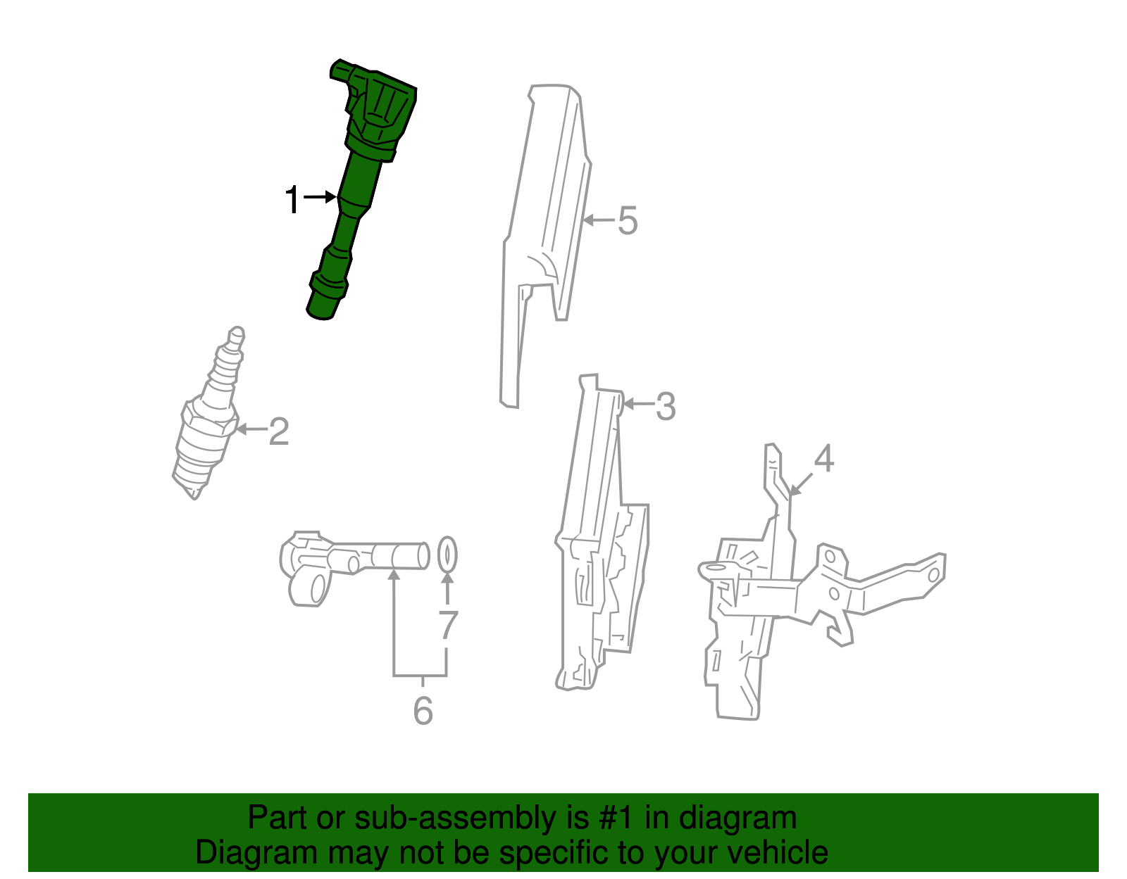 30521-PWA-S01 - Ignition Coil 2003-2011 Honda Civic | Honda Parts Online