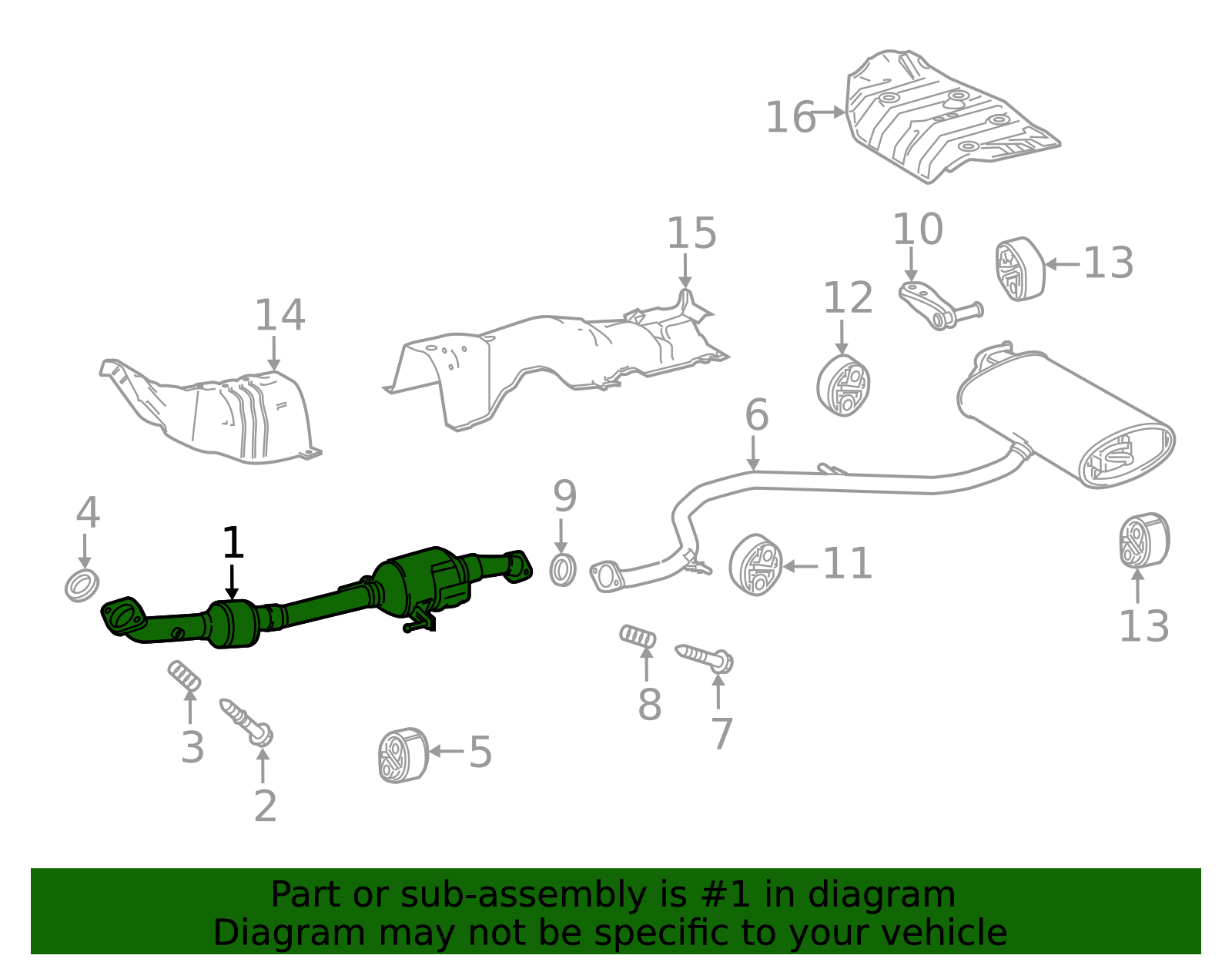 17410-24750 - Exhaust Intermediate Pipe 2023-2025 Toyota Corolla ...