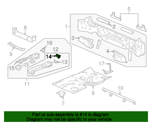 2013-2018 Acura RDX Bumper Bracket 65669-TX4-A00ZZ | OEM Parts Online