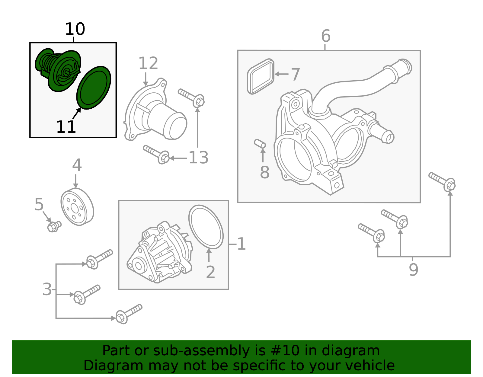 RT-1262 - Ford Thermostat Assembly 2019-2025 Ford | Performance Auto Parts