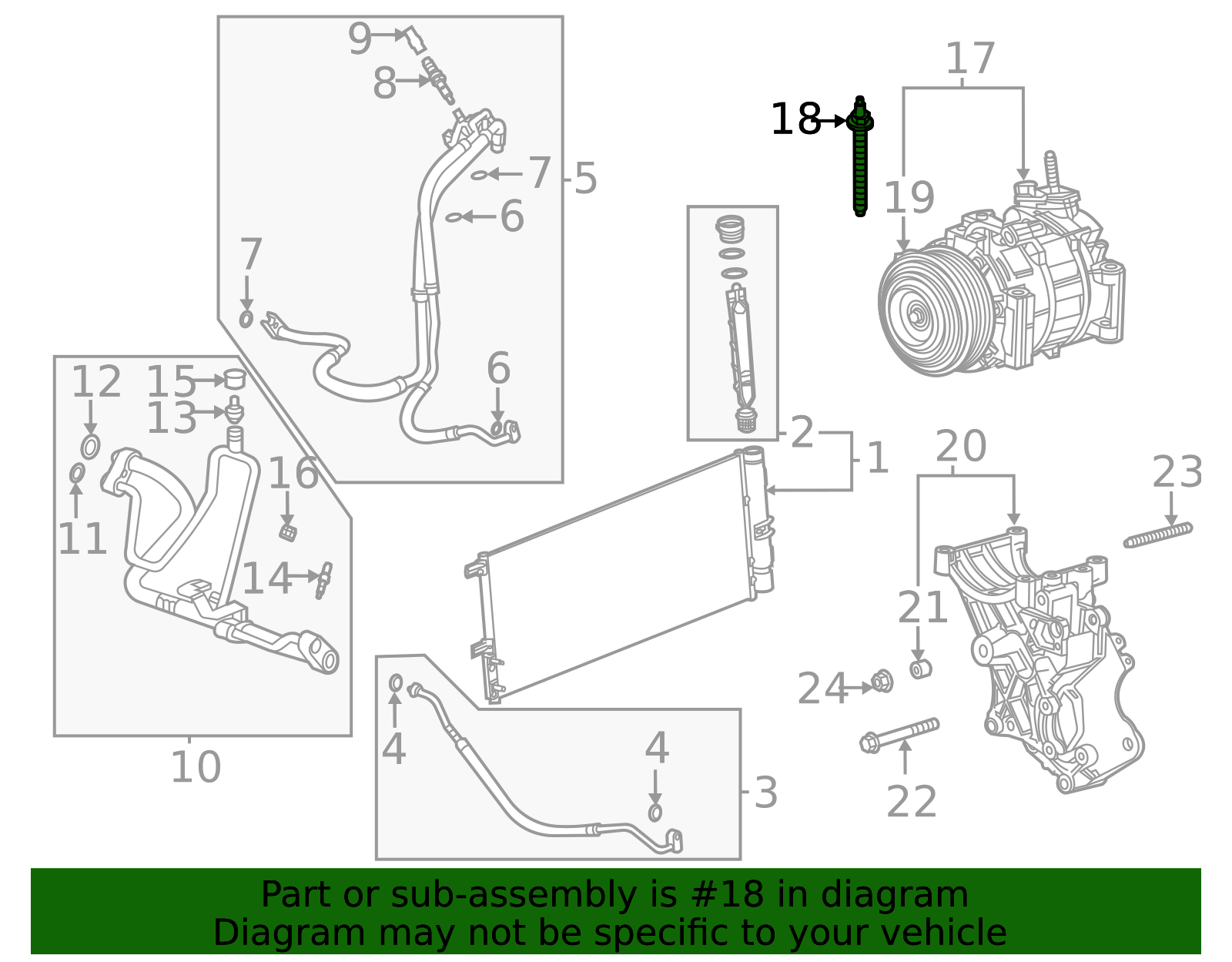 2017-2025 GM Air Conditioning Compressor Stud 11547785 | Chevy Parts Pros