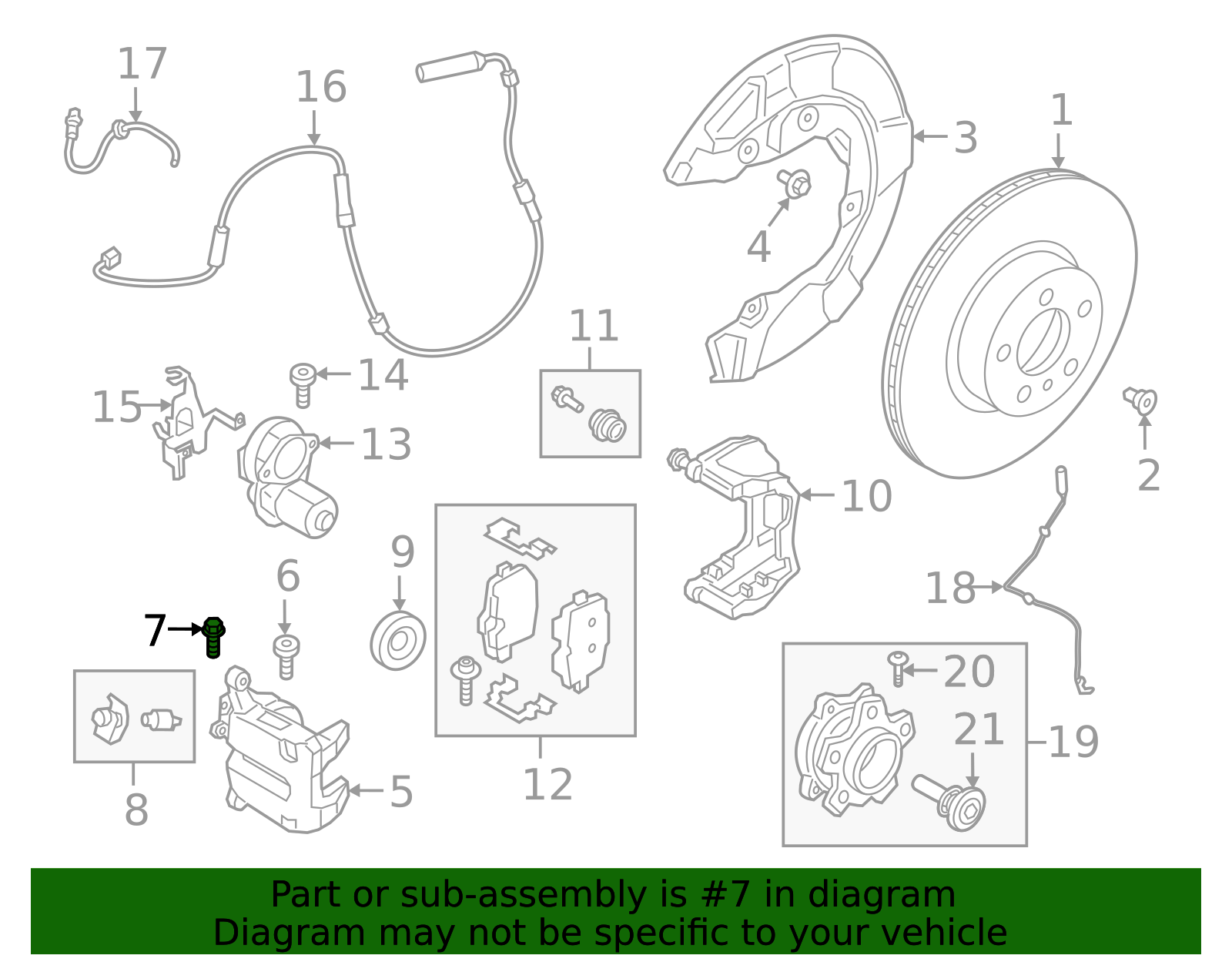 2019-2025 BMW Disc Brake Caliper Pin Bolt 34216860562 | OEM Parts Online
