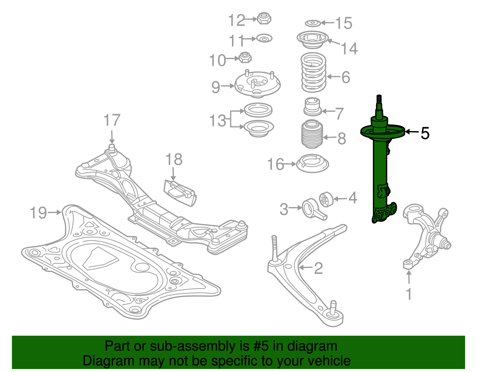 2006-2008 BMW Z4 Strut 31-31-7-841-709 | BMW OEM Parts