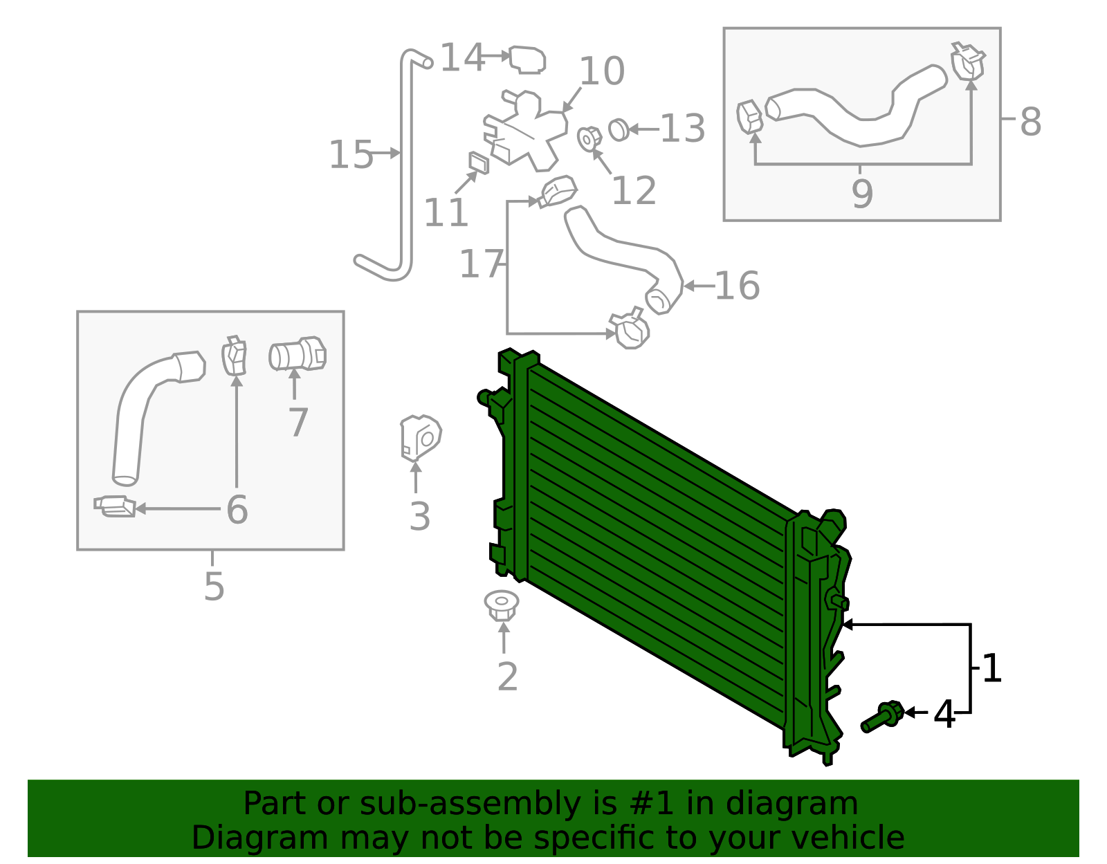 2018-2020 Hyundai Elantra GT Radiator Assembly 25310-F2100 | QuirkParts