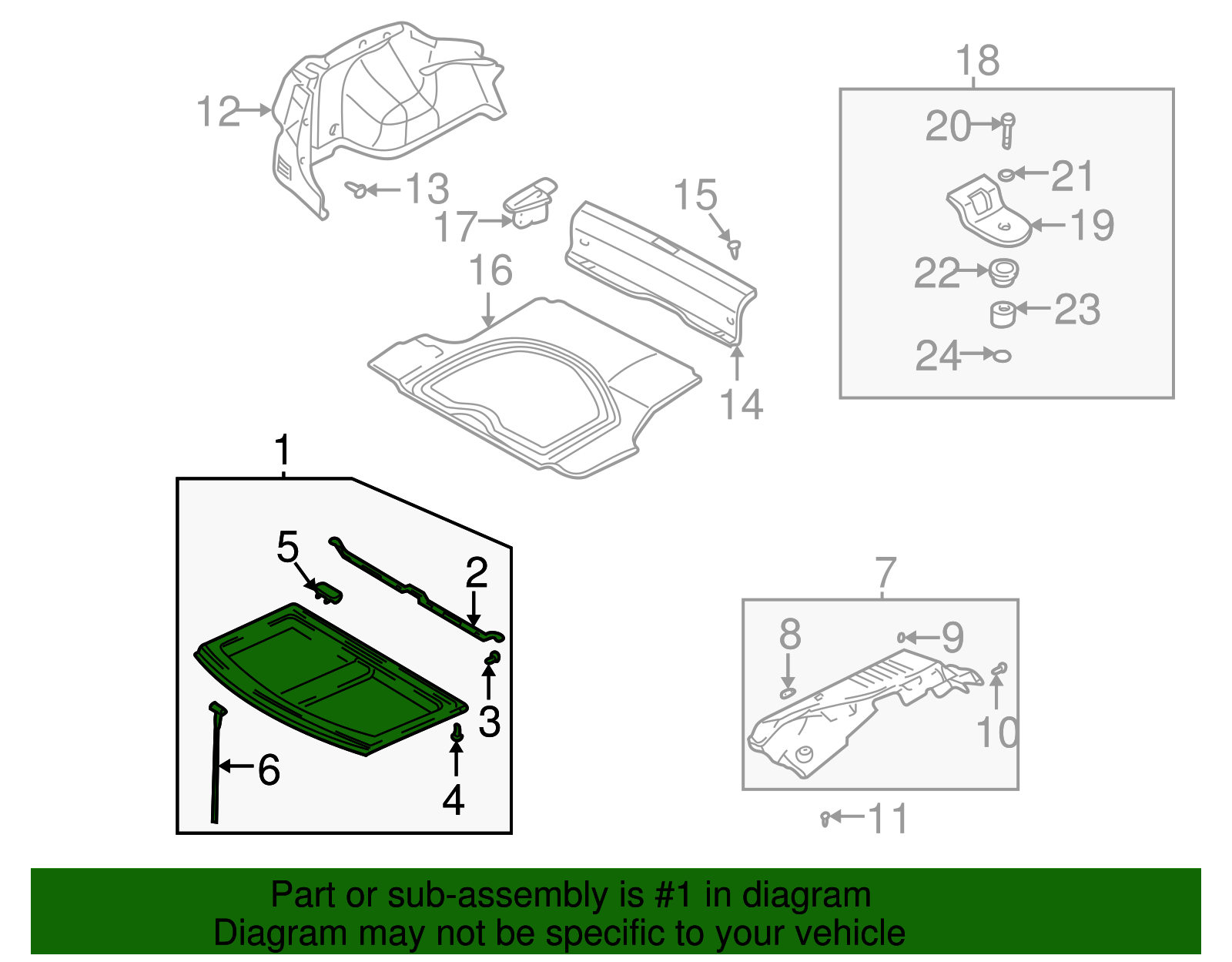 85930-2D000-LT - High-Quality Cargo Cover for 2004-2006 Hyundai Elantra ...
