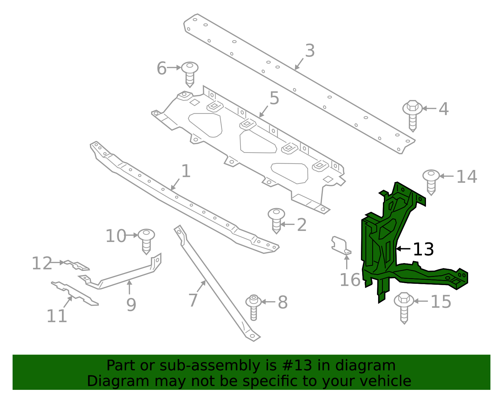Genuine BMW 51-64-9-451-681 | Mount Panel | FREE Shipping on Most ...