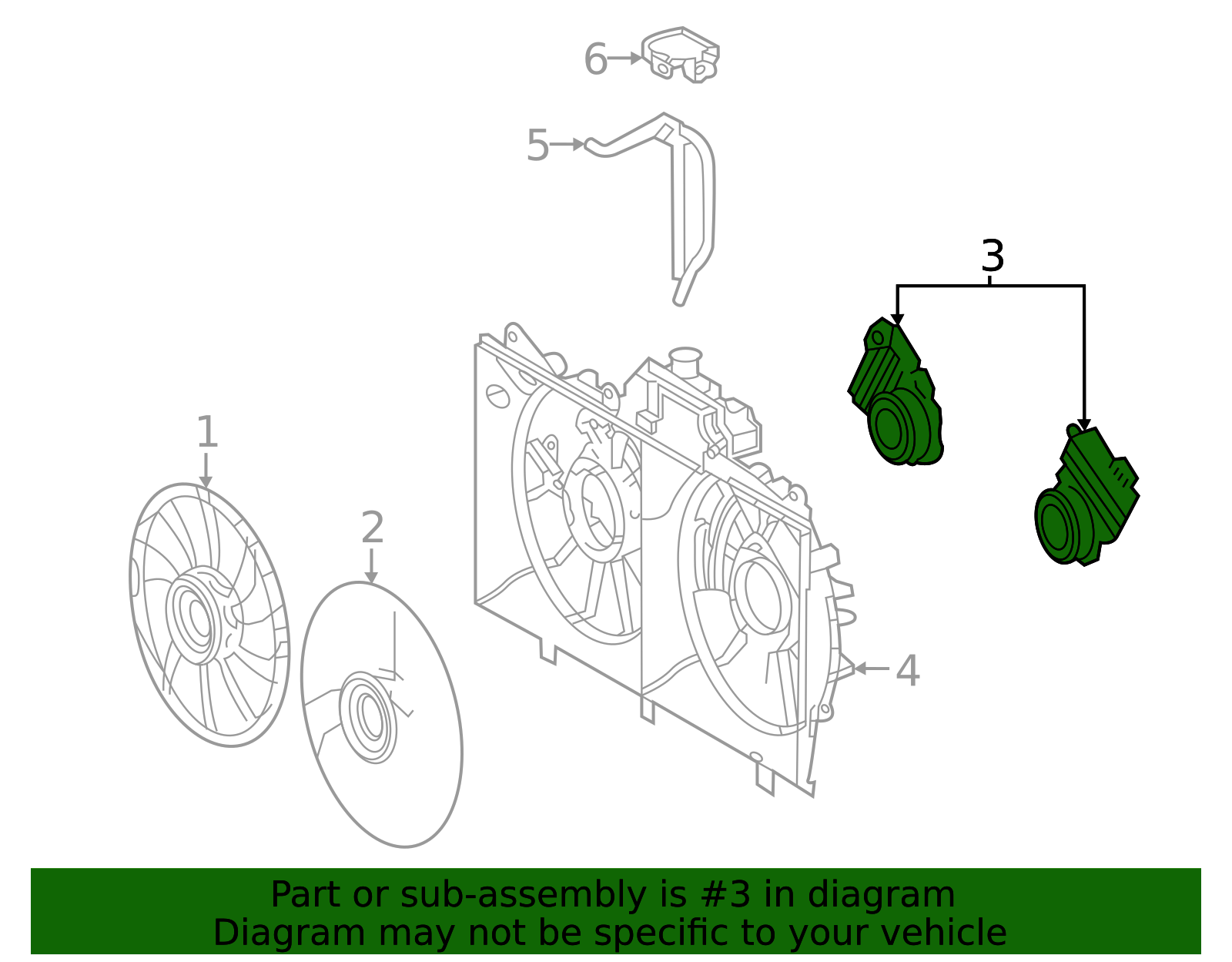 2016-2020 Toyota Mirai Fan Motor 16363-30041 | Toyota Parts Center
