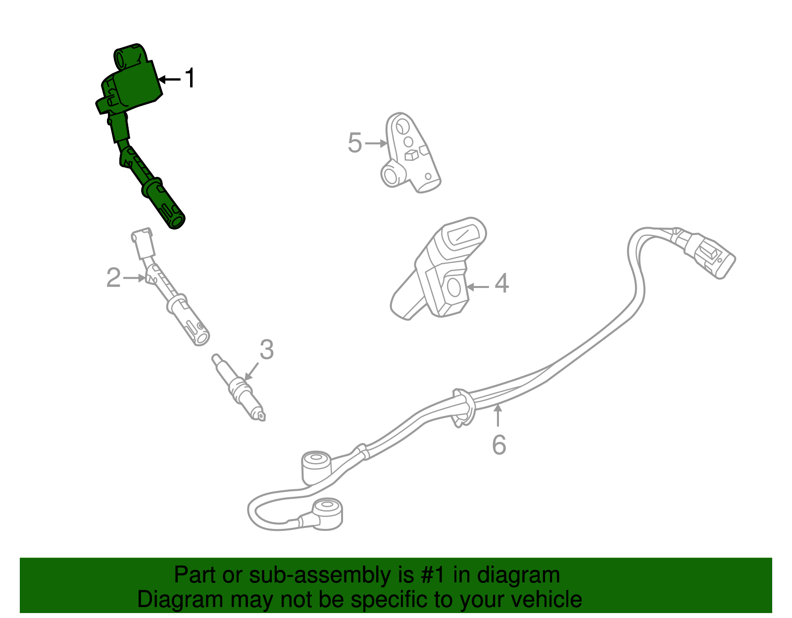 Genuine OEM Coil | 276-906-04-01 | Fits Select 2011-2020 Mercedes-Benz ...