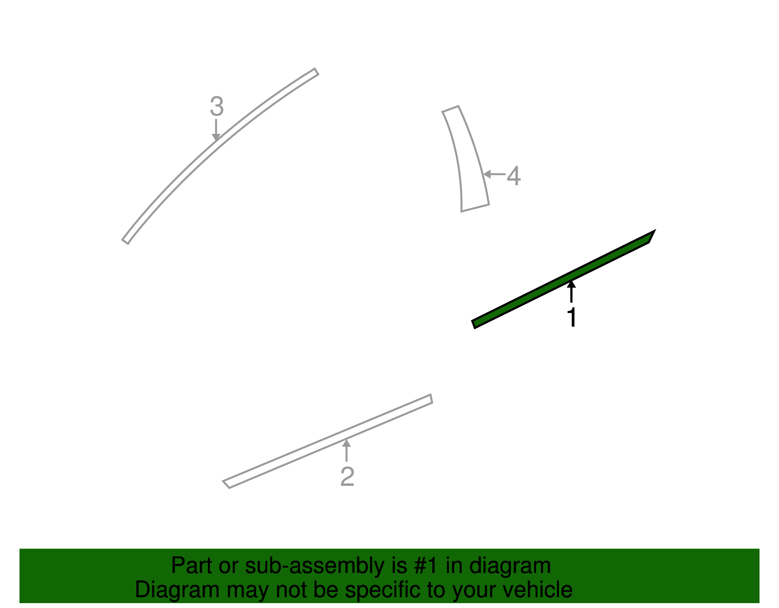 80820-1AA0A - Belt Molding - 2009-2014 Nissan Murano | Nissan OEM Parts ...