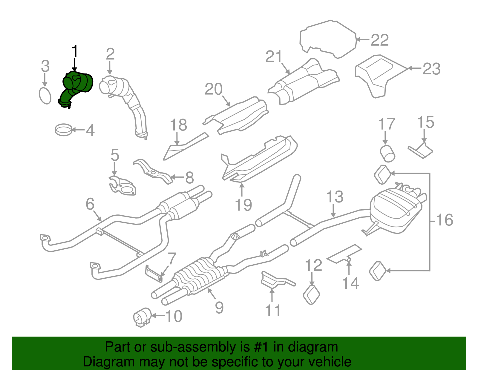 18-32-7-645-232 - Catalytic Converter 2011-2017 BMW | BMW OEM Parts