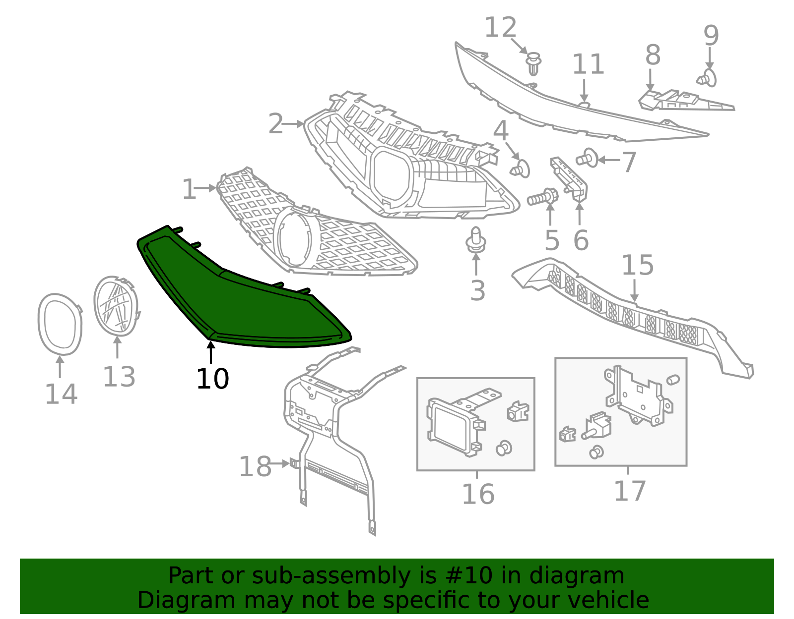 2019-2022 Acura ILX Grille Surround 71122-T3R-A01 | OEM Parts Online