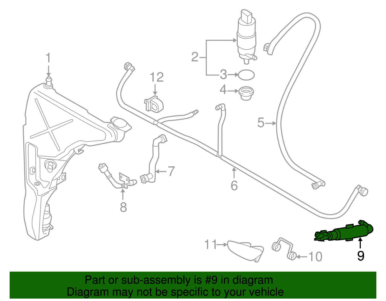 4H0-955-101-A - Pressure Cylinder 2011 Audi A8 Quattro | Audi OEM Parts