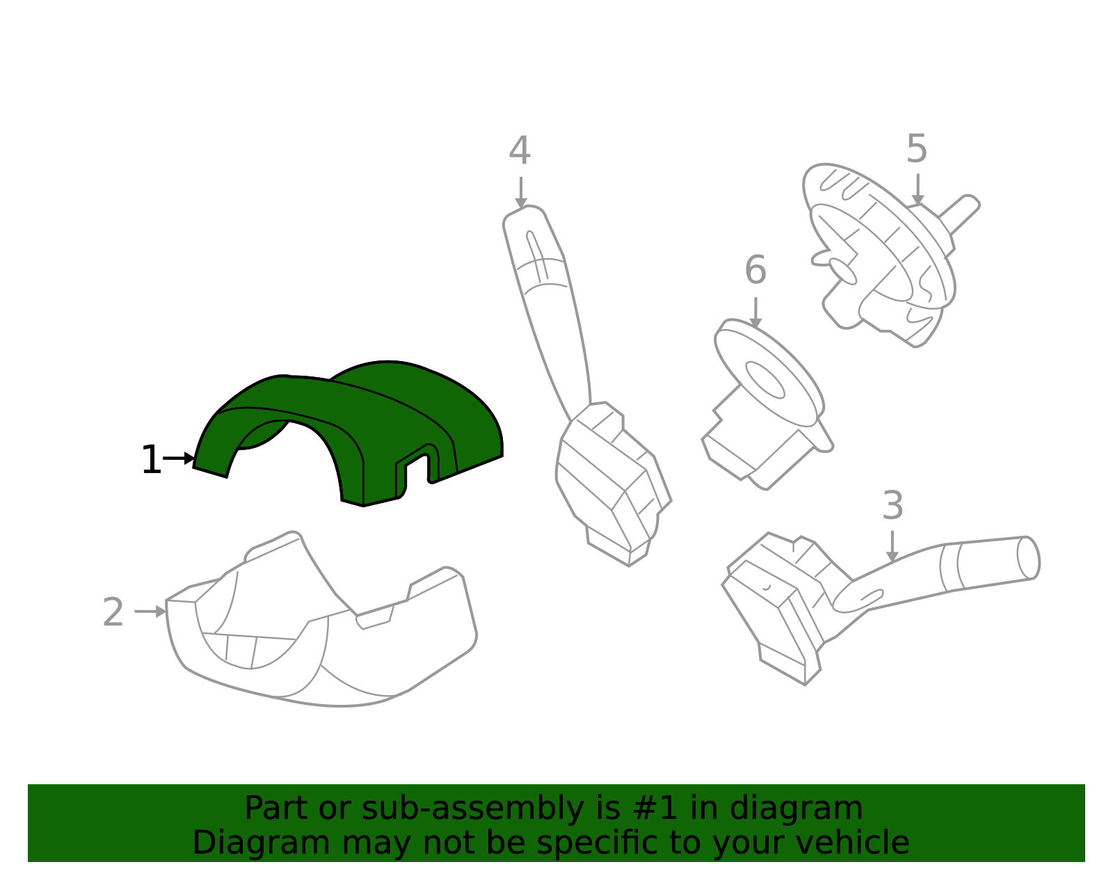 2006-2010 Kia Sedona Upper Shroud 84850-4D000VA | QuirkParts