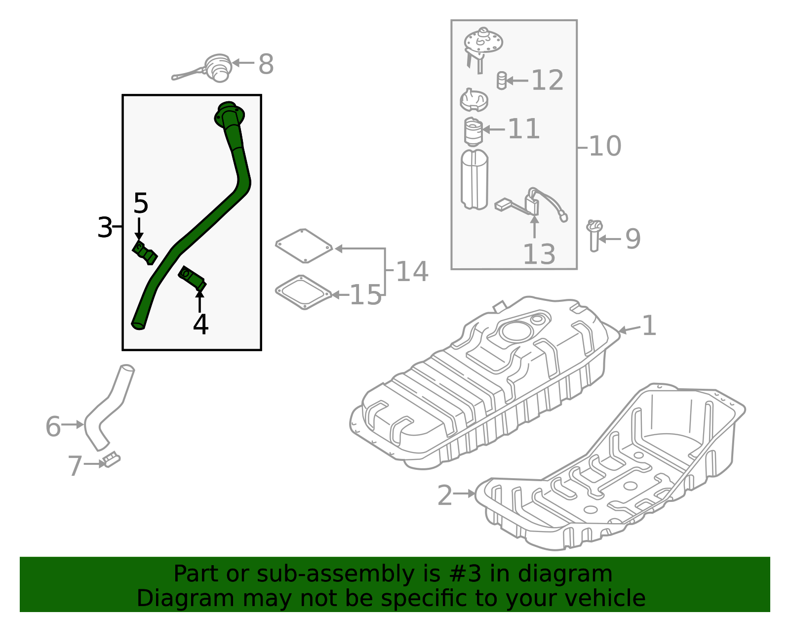 2003-2004 Kia Sorento | Filler Pipe | 31000-3E200 | Kia Auto Parts
