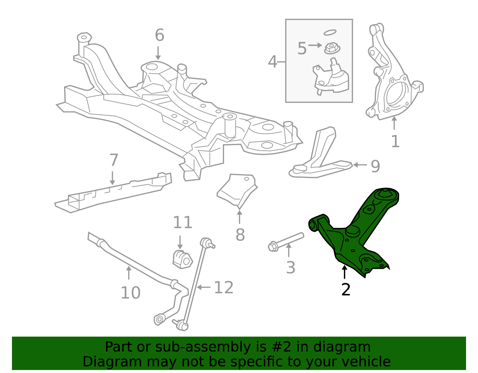 2006-2014 Toyota RAV4 Lower Control Arm 48069-0R010 | MotorMotor