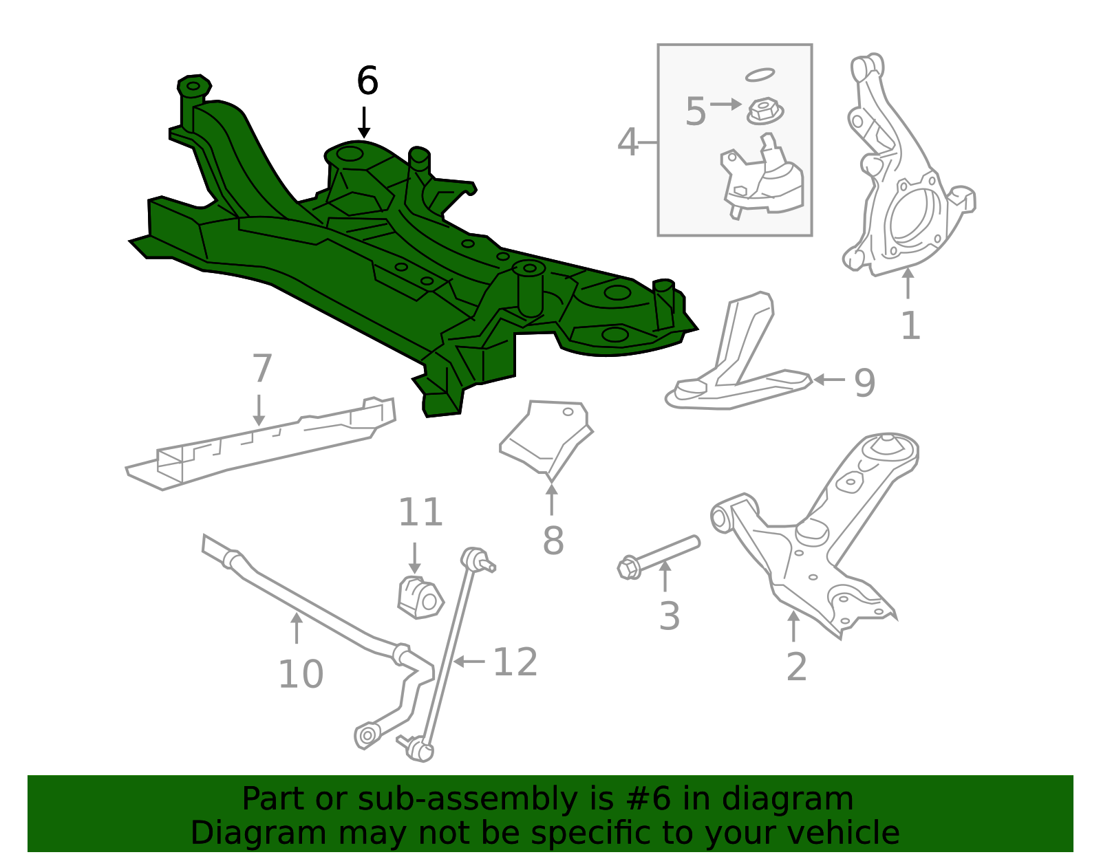 2006-2018 Toyota RAV4 Cross-Member 51201-0R011 | OEM Parts Online
