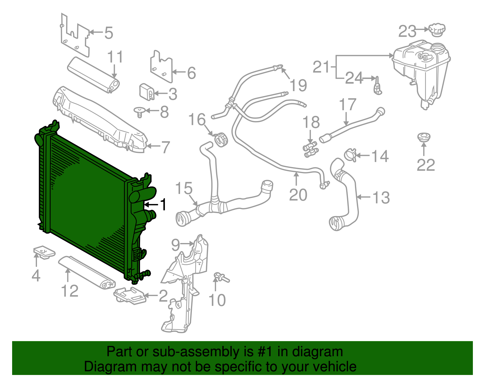 Genuine OEM Cooler | 220-500-20-03-64 | Fits Select 2001-2012 Mercedes ...