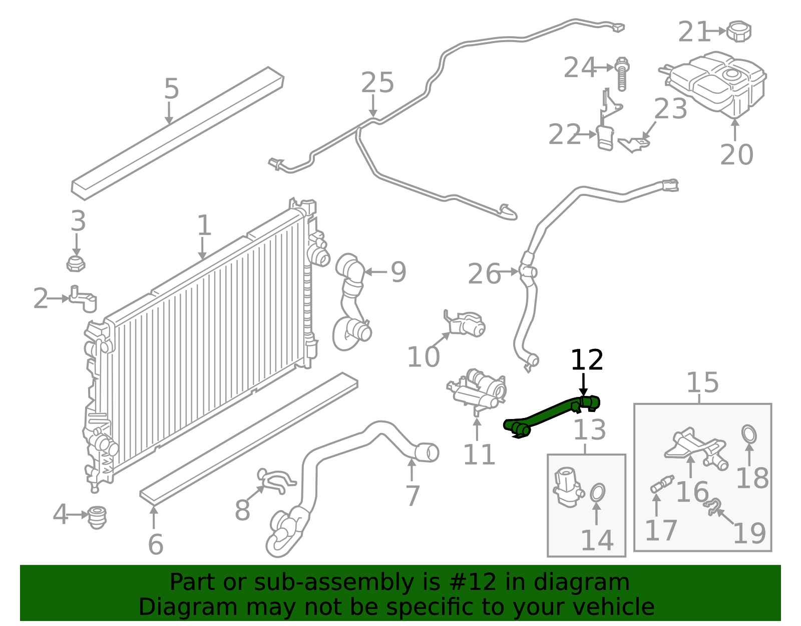 2013-2019 Ford | Connector Hose | DJ5Z-8597-B | Walls' Ford Parts