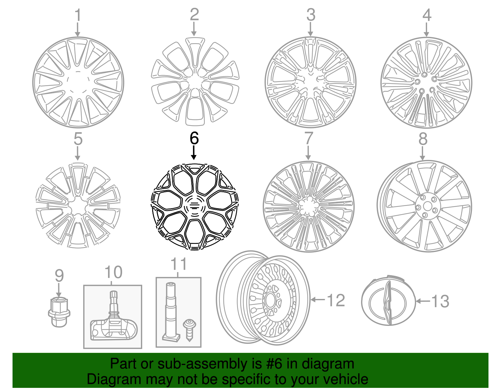 2015-2023 Chrysler 300 Wheel, Alloy 5PQ14AAAAB | Mopar Parts Canada