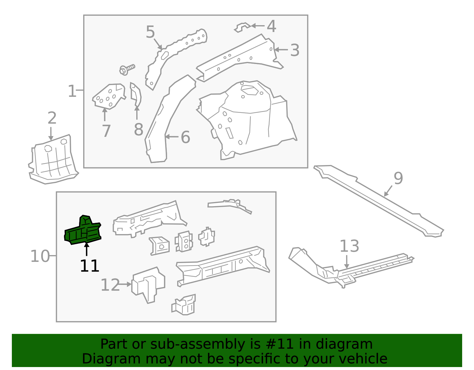 Genuine Official Toyota Rail Extension part# 57023-06010 for 2018-2025 ...