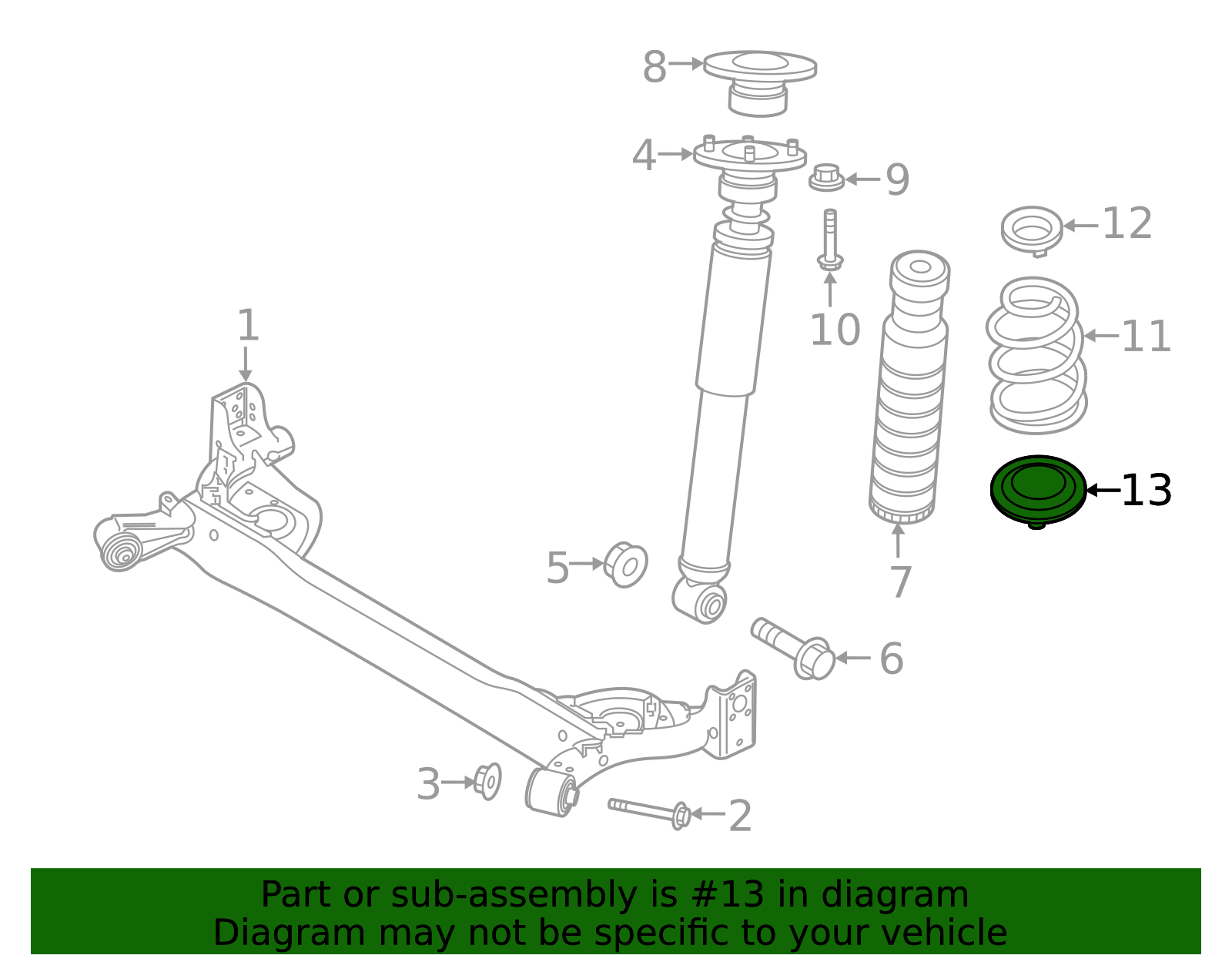 2018-2025 Nissan Lower Spring Insulator 55032-5RA0A | Nissan Parts Plus