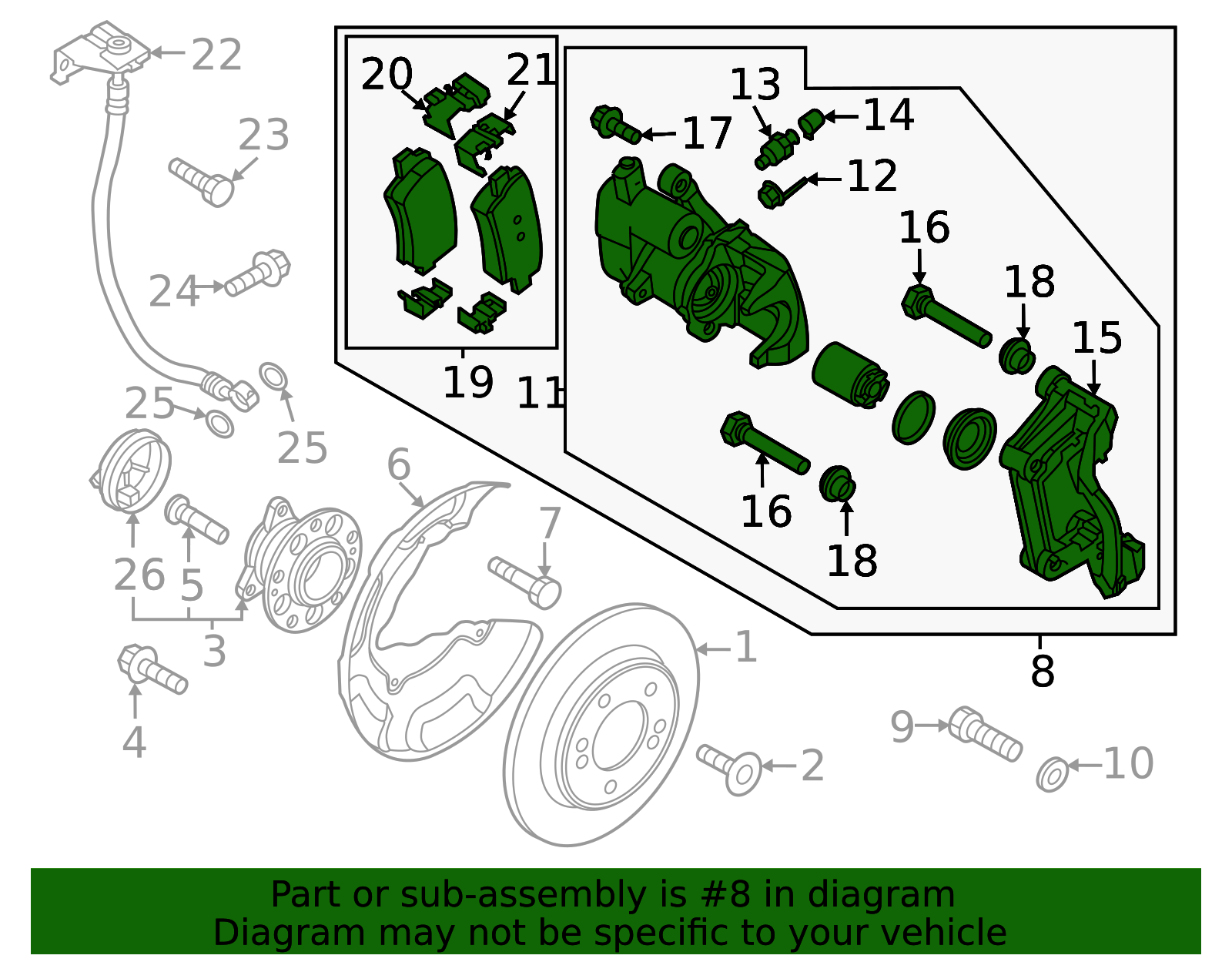 58230-AT000 - Caliper Assembly 2023-2025 Kia Niro | Kia.Parts Store