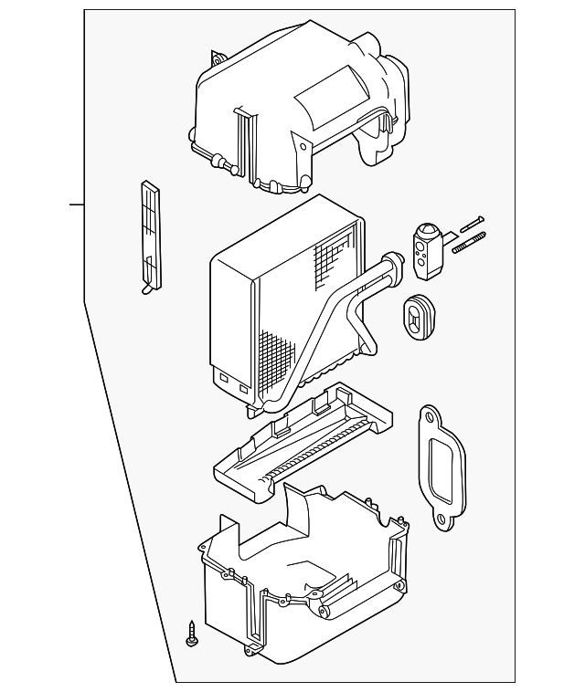 2004-2008 Chevrolet Air Conditioning Evaporator Core and Case Assembly ...