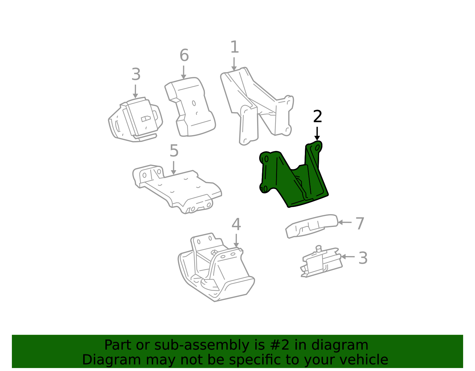 12315-75050 - Mount Bracket - 1995-2020 Toyota | Lithia Toyota Parts