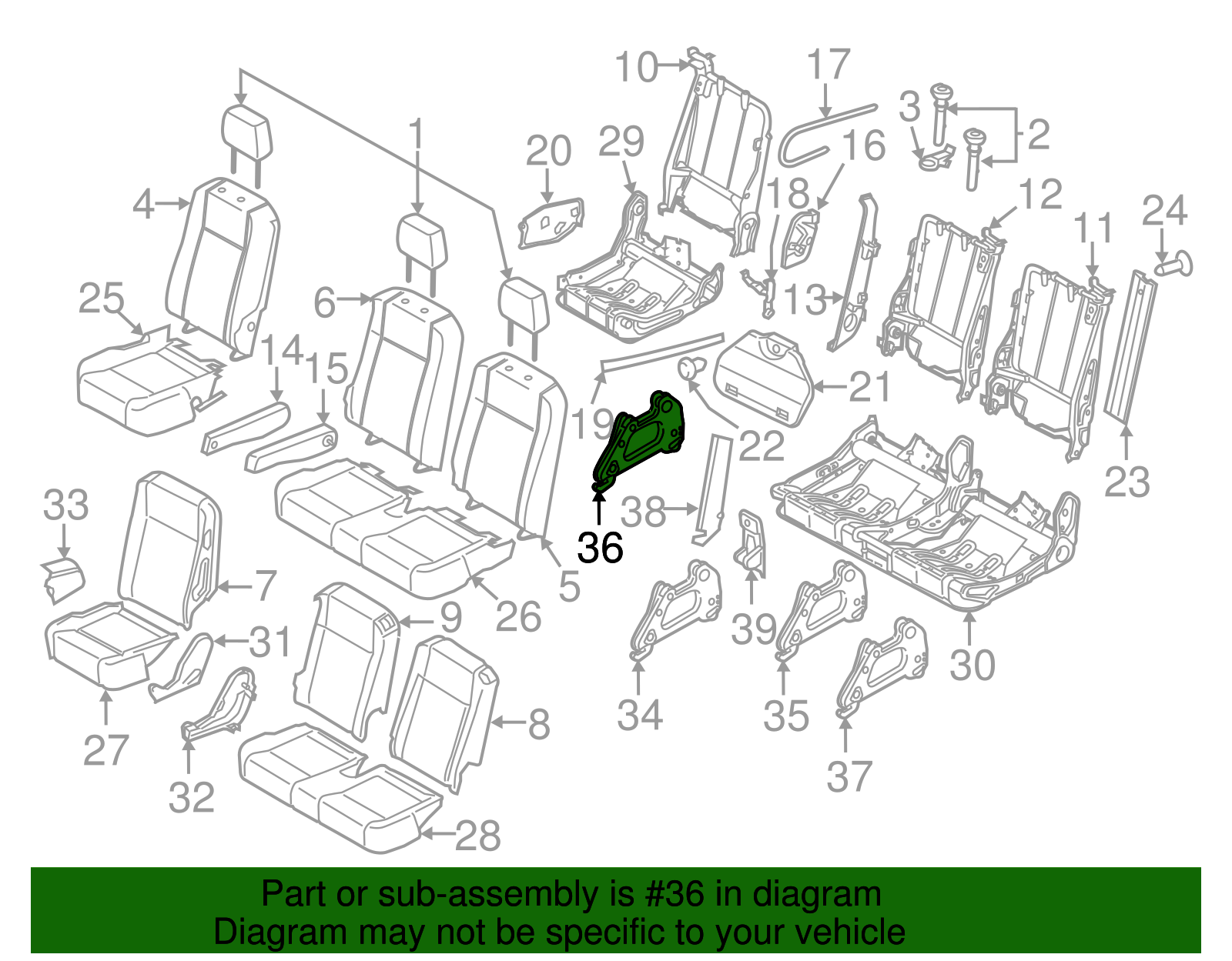BK3Z-9960520-R - Track Support Bracket 2015-2025 Ford | Big 3 Auto Parts