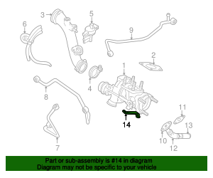 Genuine Turbo Support Brace for 1999-2009 Saab | Part# 55559093 | Over ...