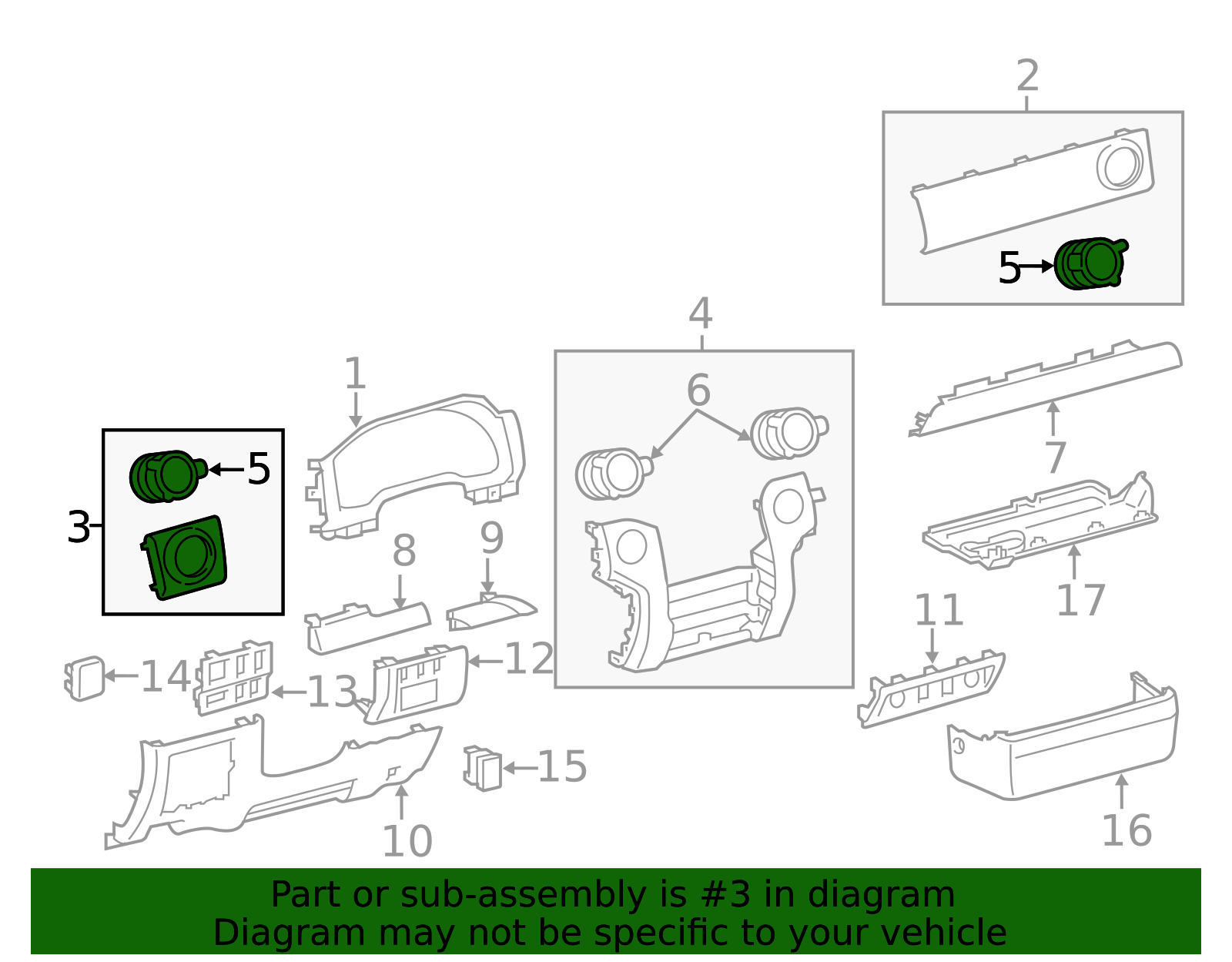 55061-0C060-C0 - Air Outlet 2014-2020 Toyota Tundra | Norm Reeves ...