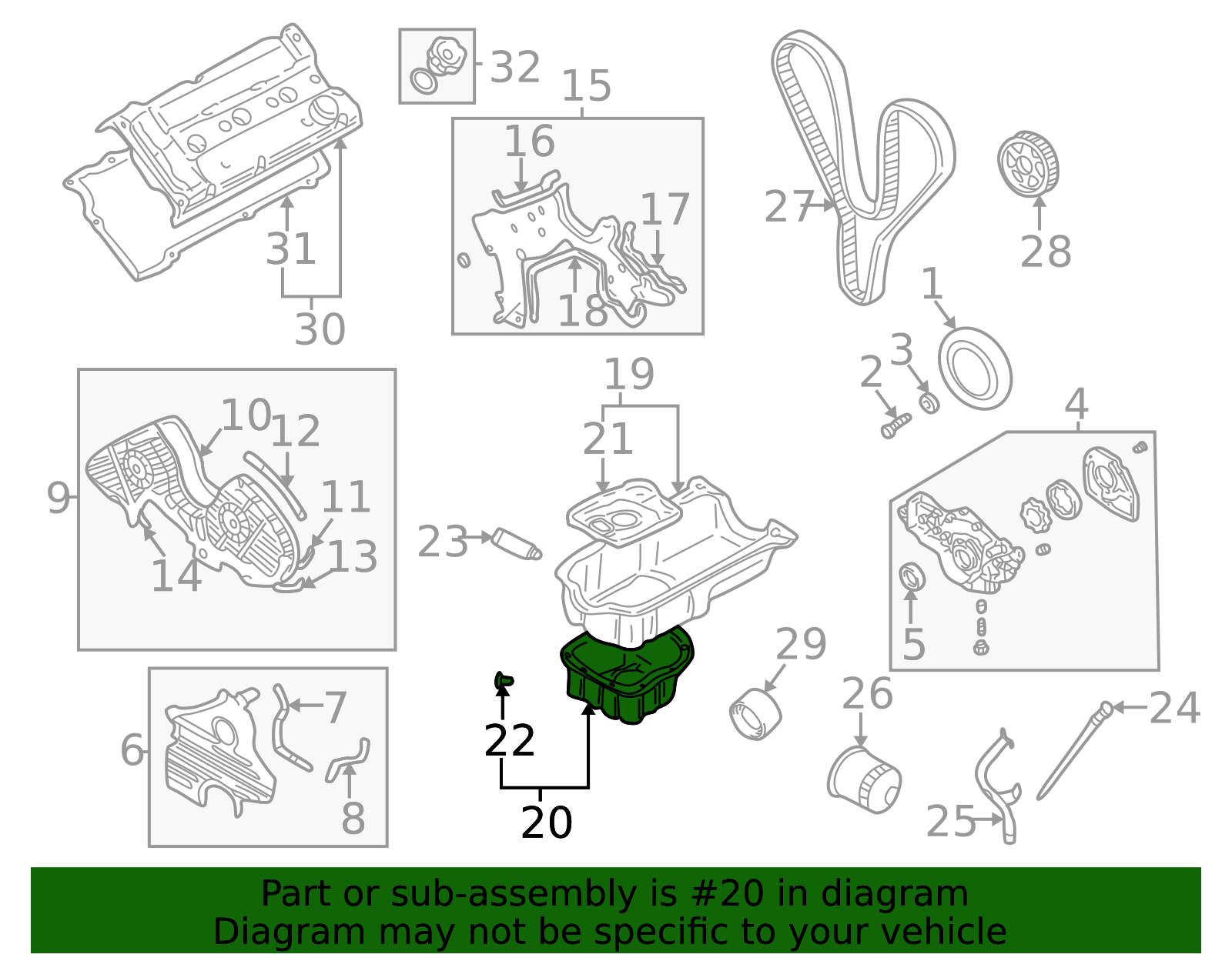 1999-2008 Hyundai Oil Pan 21510-37102 | MotorMotor